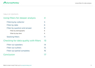 Guide: 7 ways to better filter your surveys | PPT