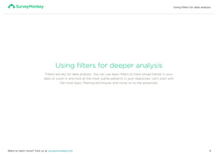 Guide: 7 ways to better filter your surveys | PPT