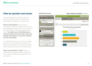 Guide: 7 ways to better filter your surveys | PPT