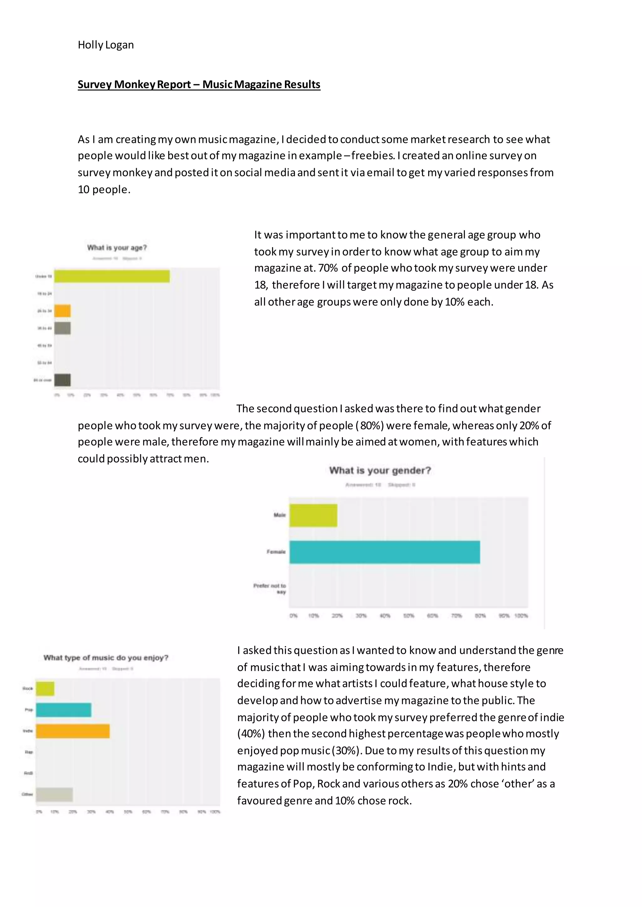 Survey monkey report | PDF
