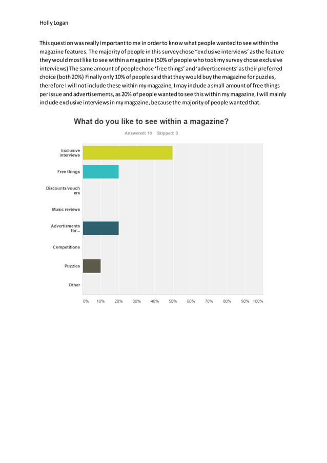 Survey monkey report | DOCX | Music | Entertainment