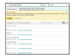 Survey monkey results | PPT