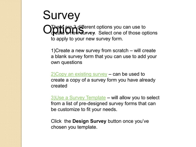 Survey monkey tutorial | PPTX