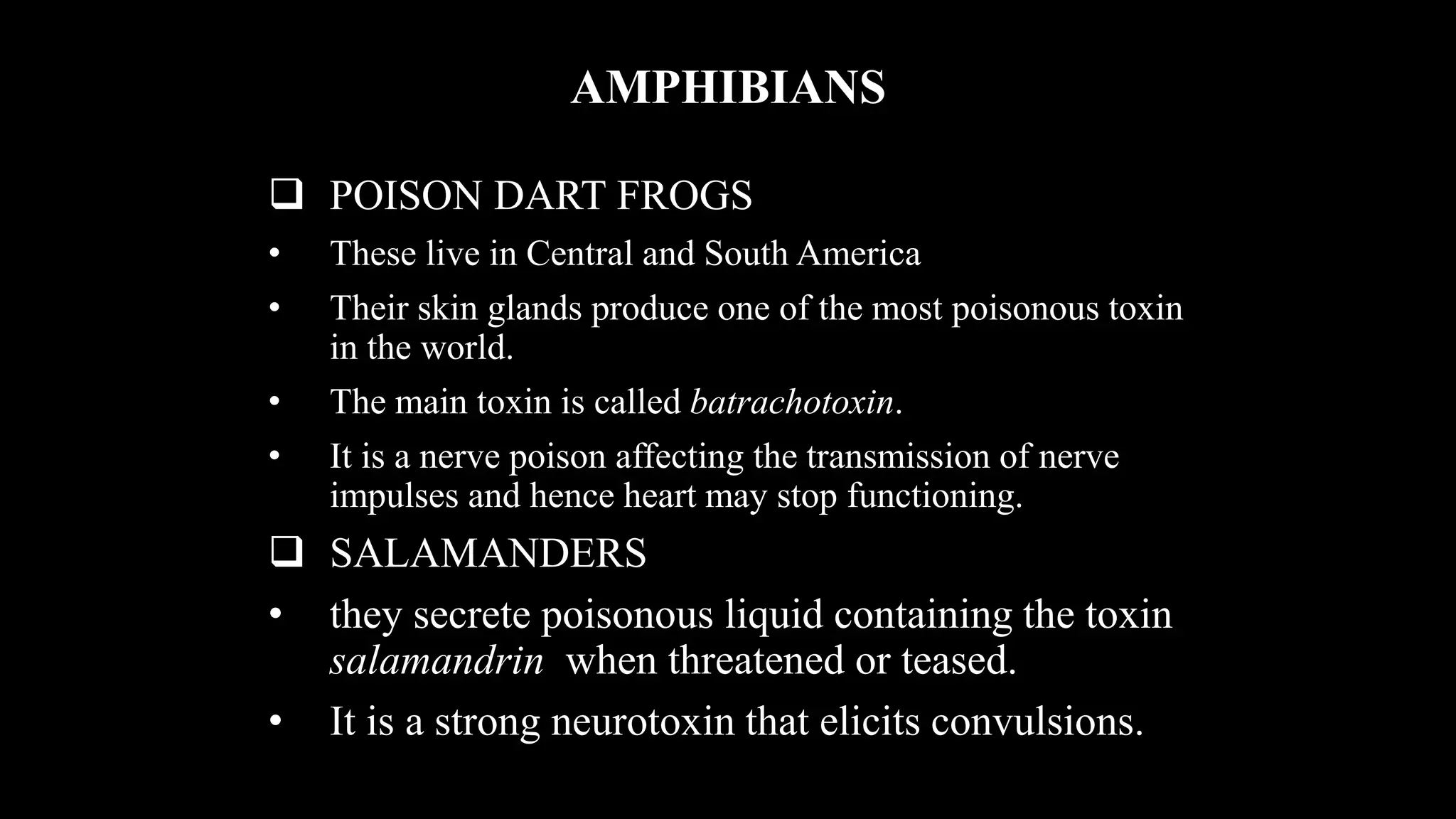 Survey of animal poison,different types of organisms and their poisonic ...