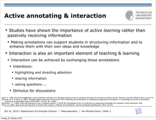 A Survey of Annotation Tools for Lecture Materials | PDF