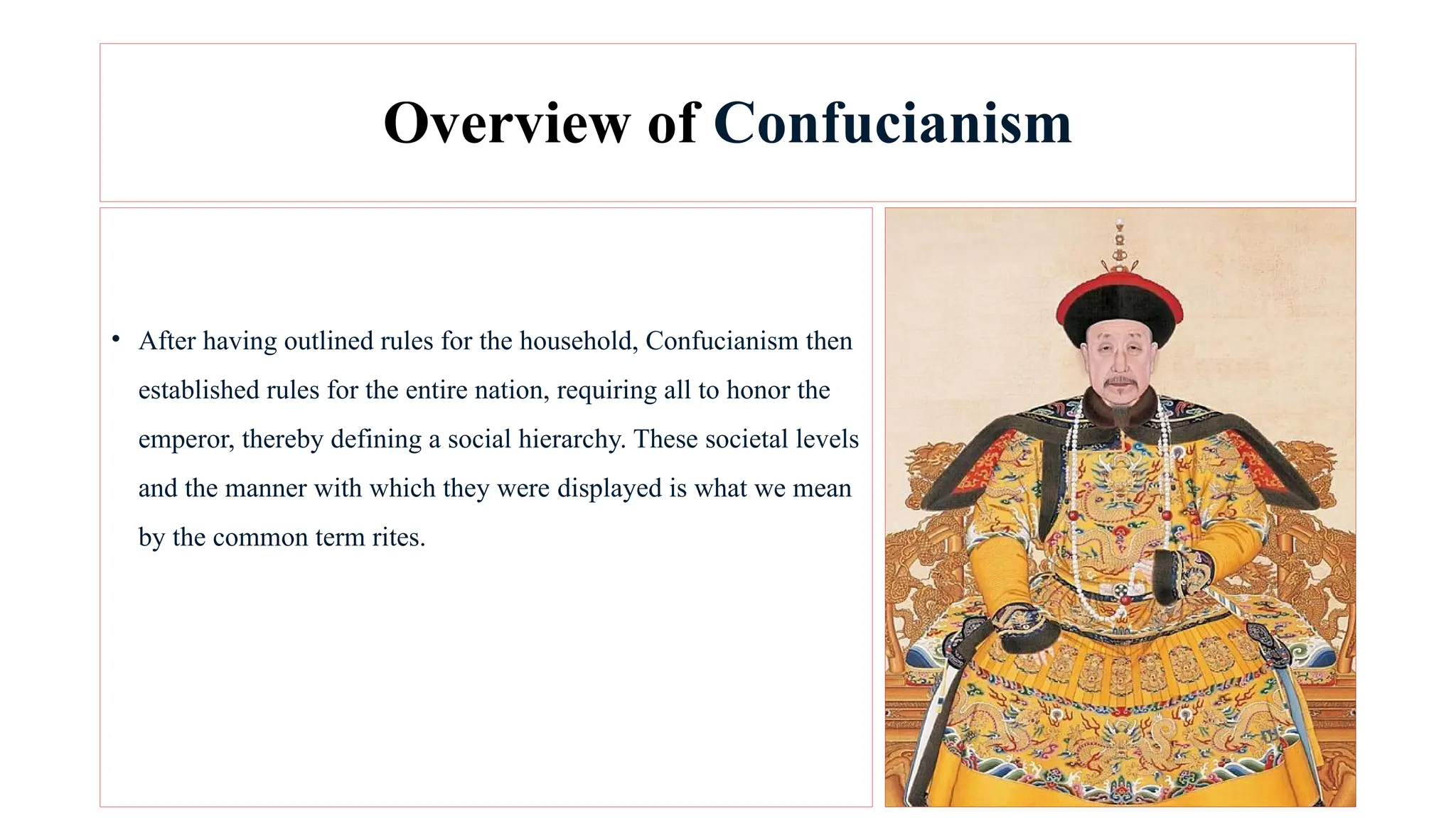 SURVEY OF CHINA - LOOKING AT THE OVERVIEW OF CONFUCIANISM | PPT