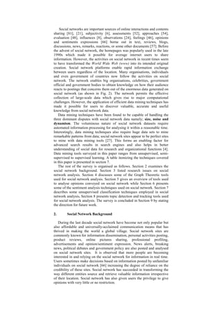 Survey of data mining techniques for social | PDF