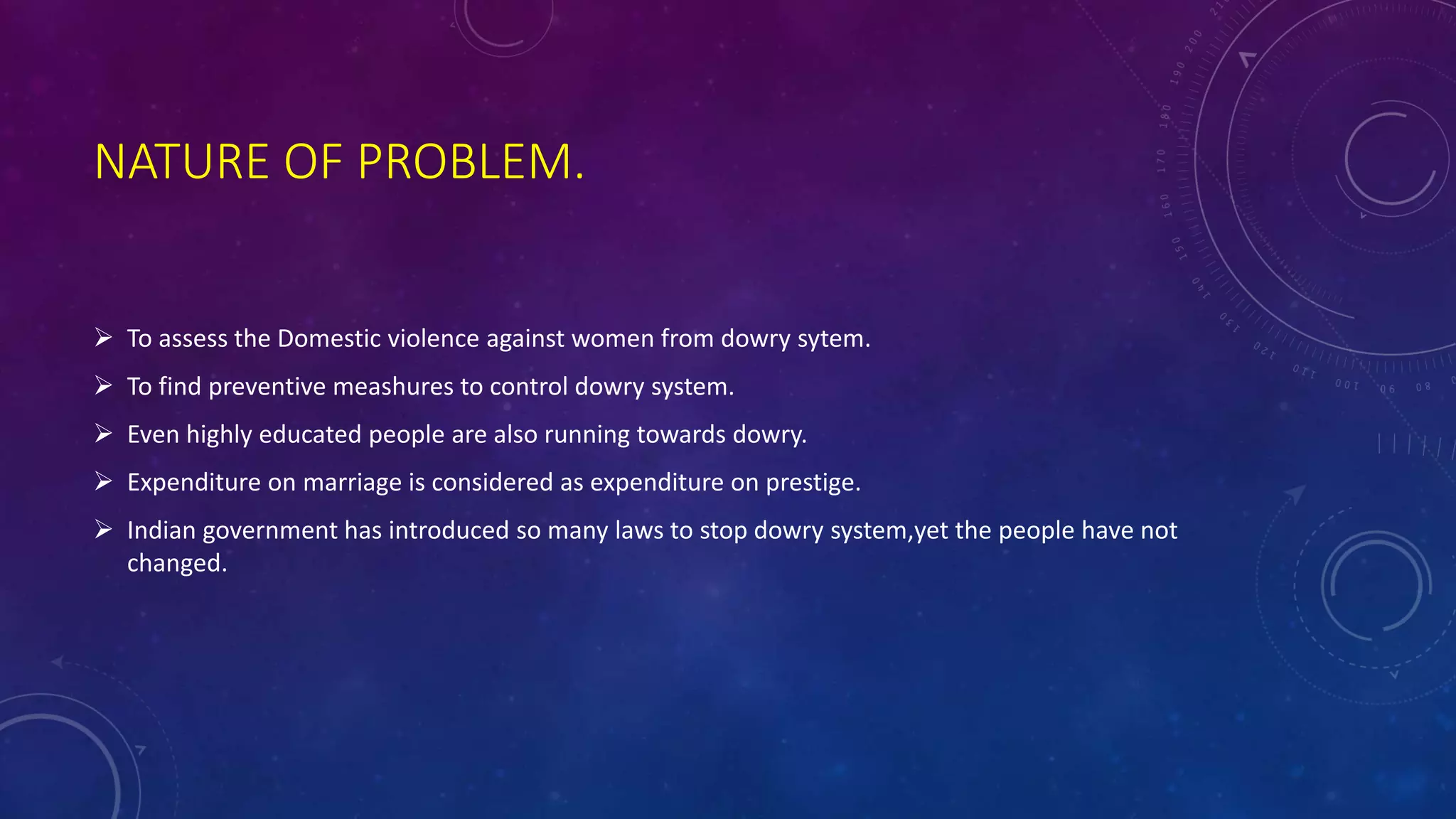 Survey of dowry system in india | PPTX