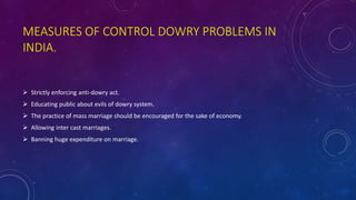 Survey of dowry system in india | PPTX