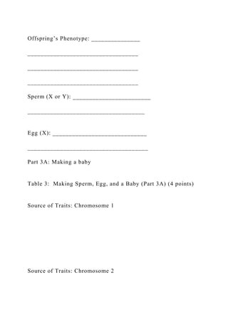 Survey of Genetic Traits (Individual and Family Level) S.docx