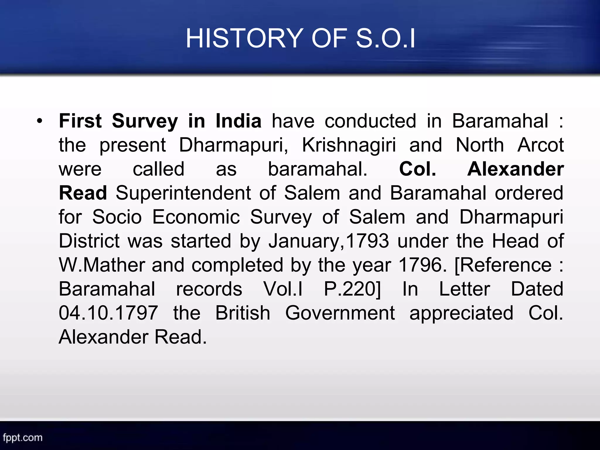 Survey of India | PPTX