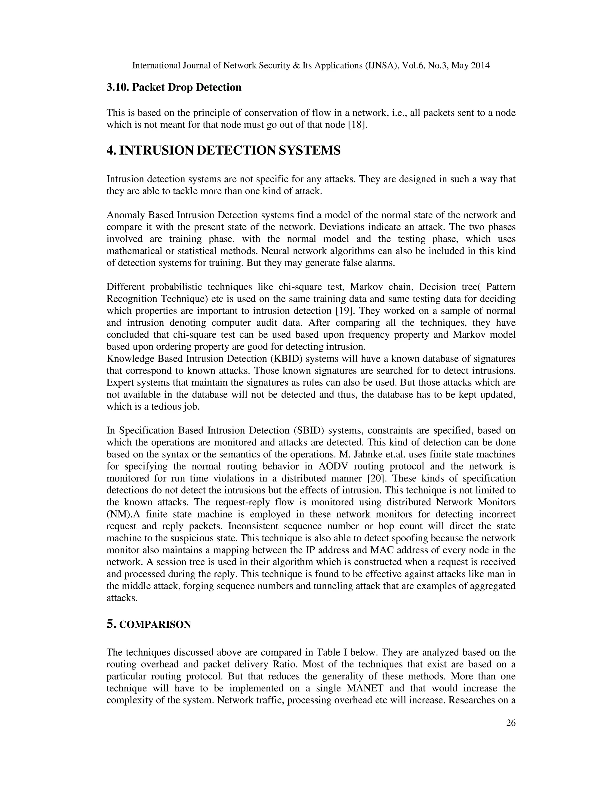 Survey Of Manet Misbehaviour Detection Approaches Pdf