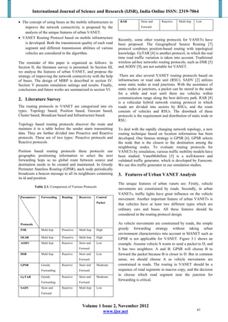 Survey of mirp for vehicular ad hoc networks in urban environments | PDF