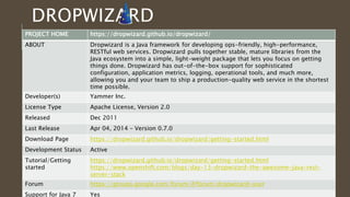 Survey of restful web services frameworks | PPTX | Web Development | Internet