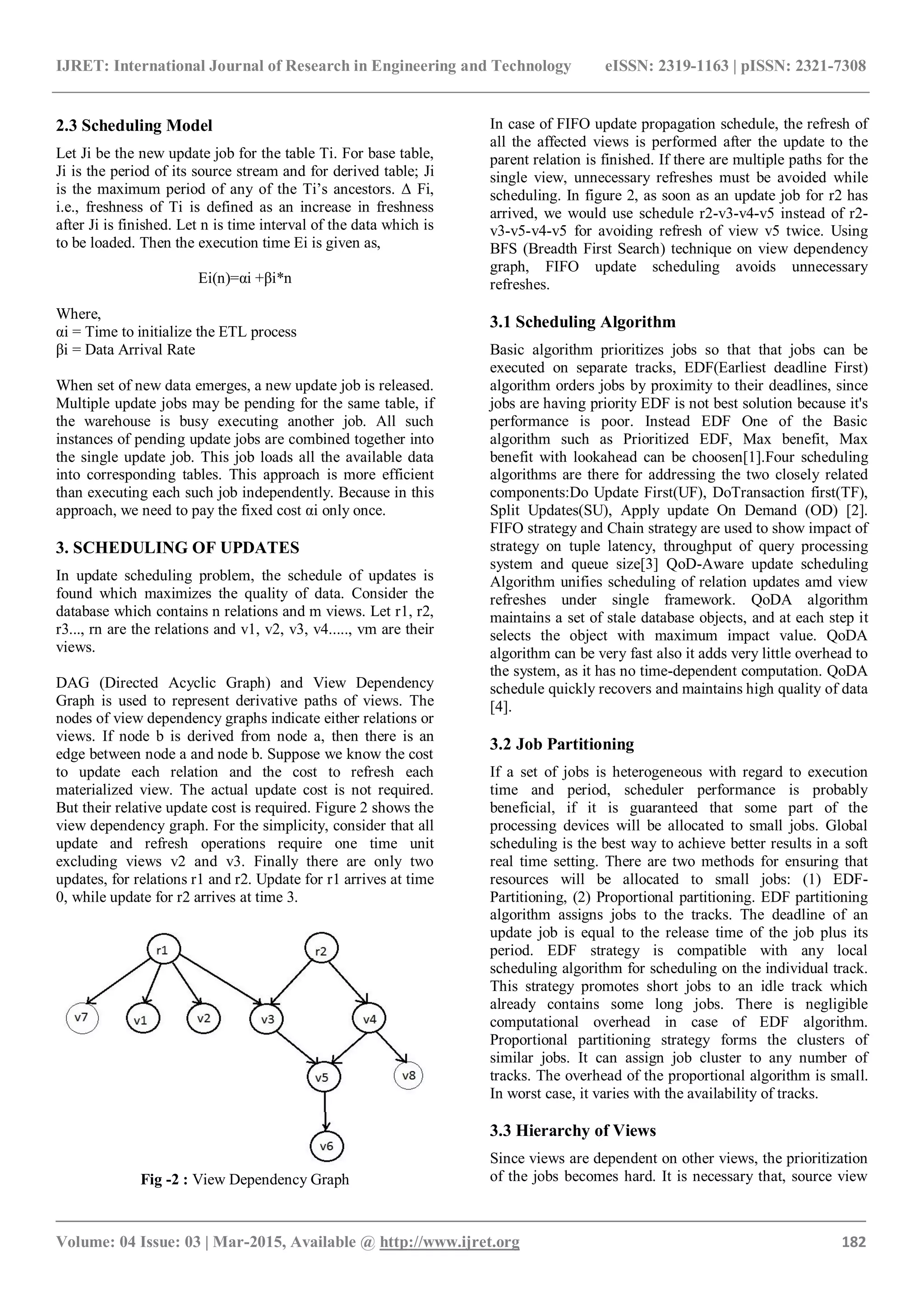 Survey of streaming data warehouse update scheduling | PDF