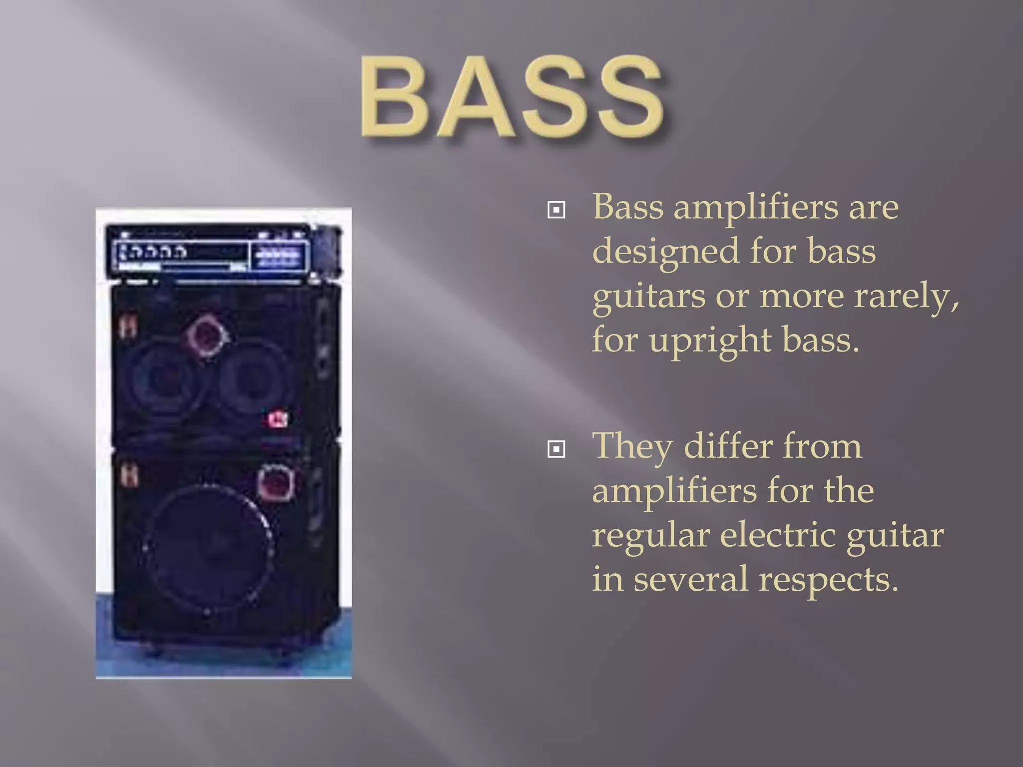 Survey of various types of acoustics instruments | PPTX