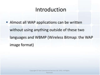 Survey of WML | PPT