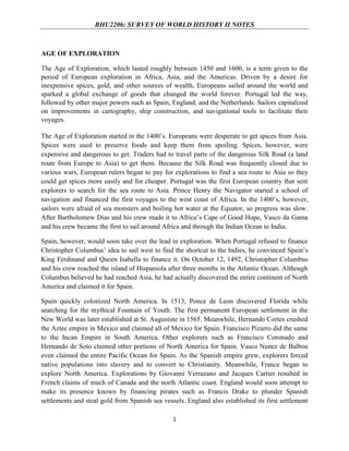 Survey of world history notes | PDF