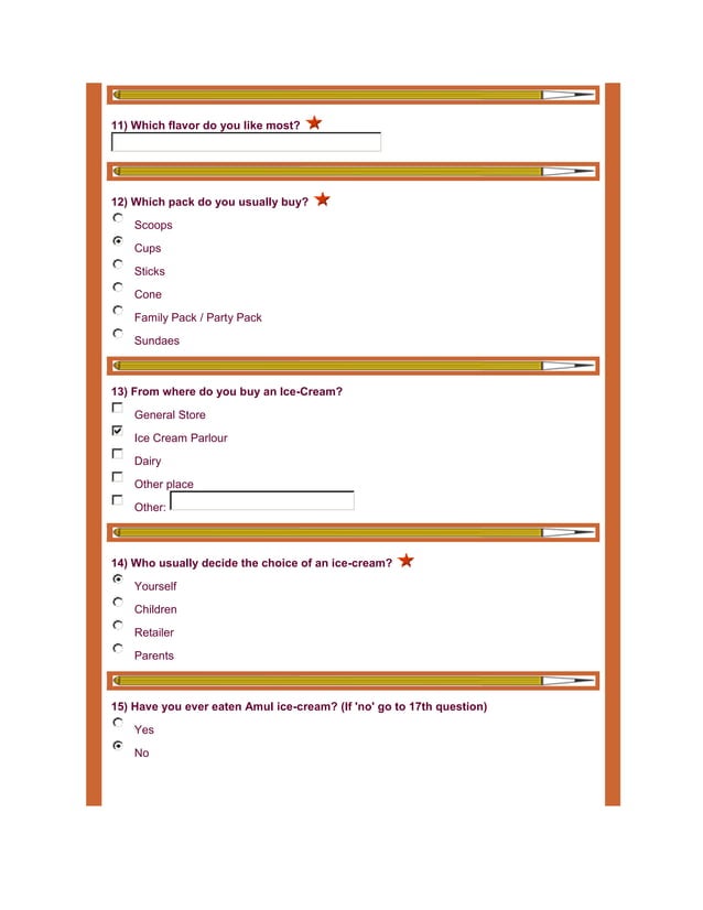 Survey On Amul Ice Cream | DOCX