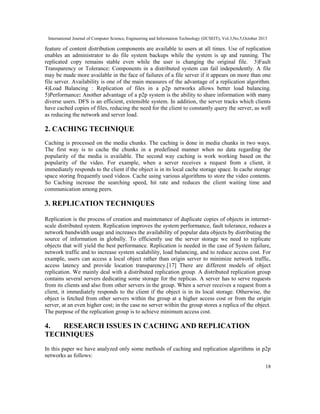 Survey on caching and replication algorithm for content distribution in ...