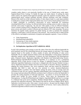 Survey on caching and replication algorithm for content distribution in peer to peer networks | PDF