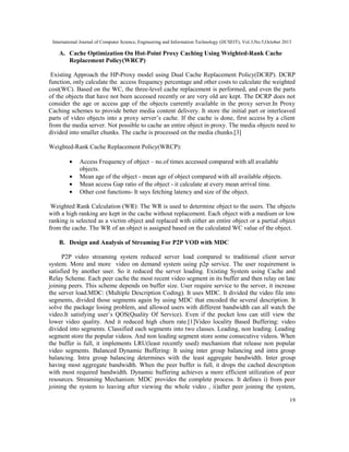 Survey on caching and replication algorithm for content distribution in peer to peer networks | PDF