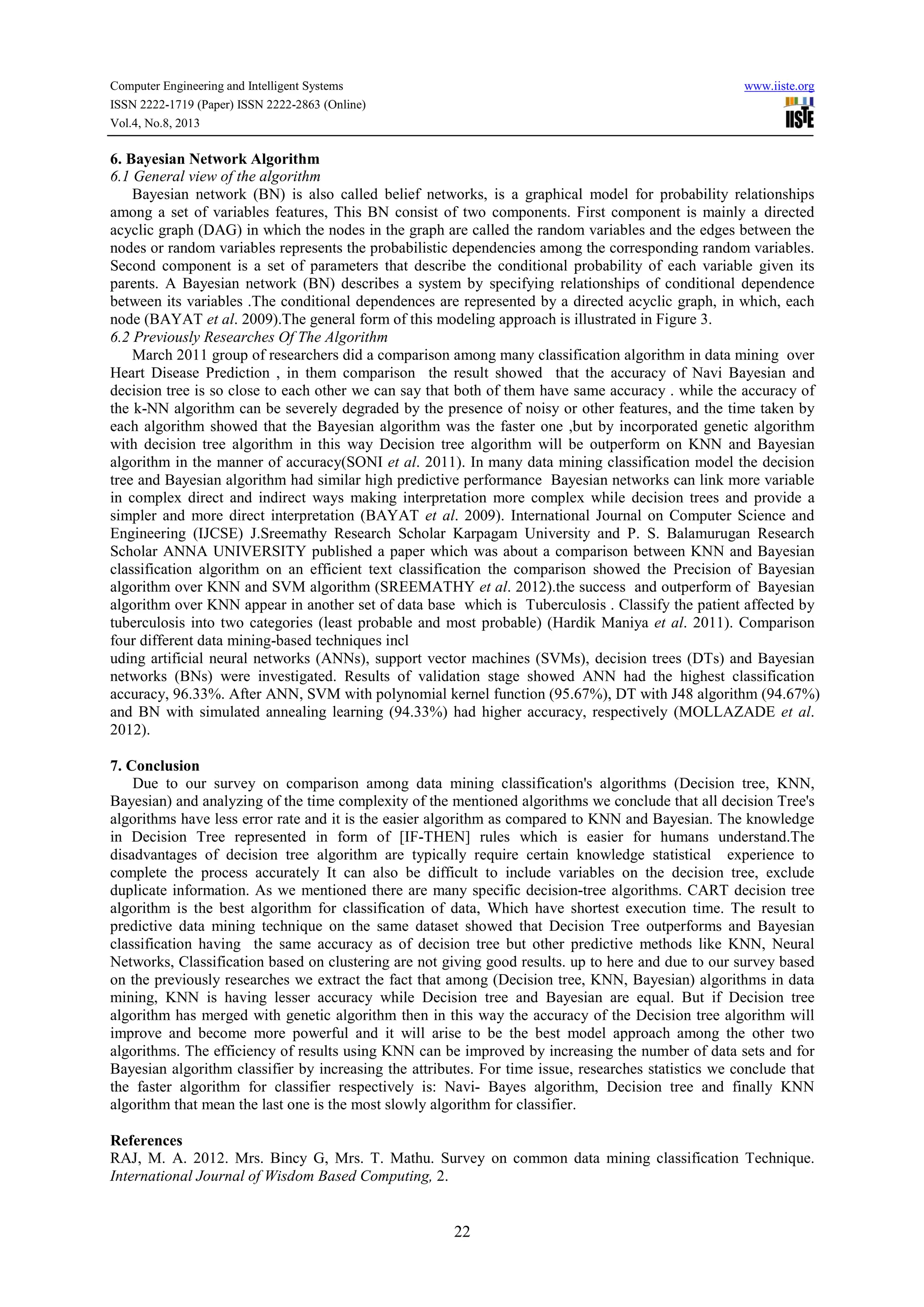 Survey On Classification Algorithms For Data Mining Comparison And 4559