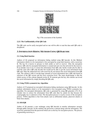 Survey on information hiding techniques using qr barcode | PDF ...