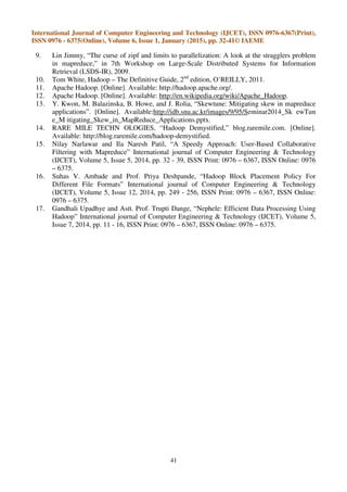 Survey on load balancing and data skew mitigation in mapreduce applications | PDF | Programming ...
