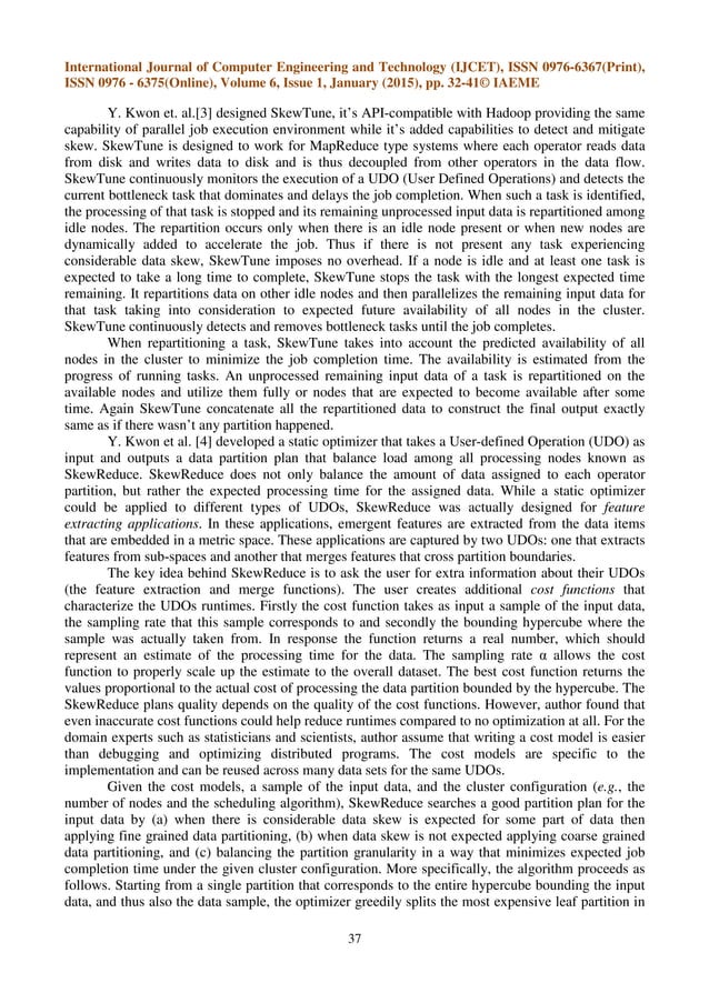 Survey on load balancing and data skew mitigation in mapreduce applications | PDF