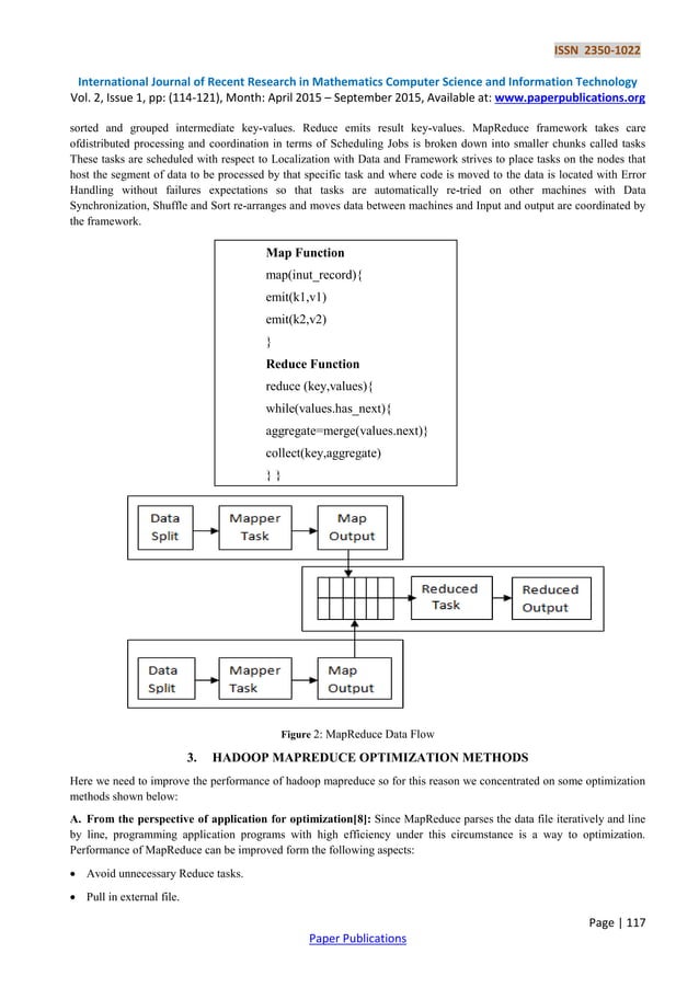 Survey On Performance Of Hadoop Map Reduce Optimization Methods Pdf