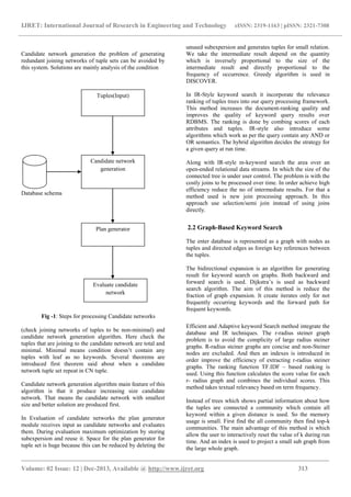 Survey on scalable continual top k keyword search in relational databases | PDF | Databases ...