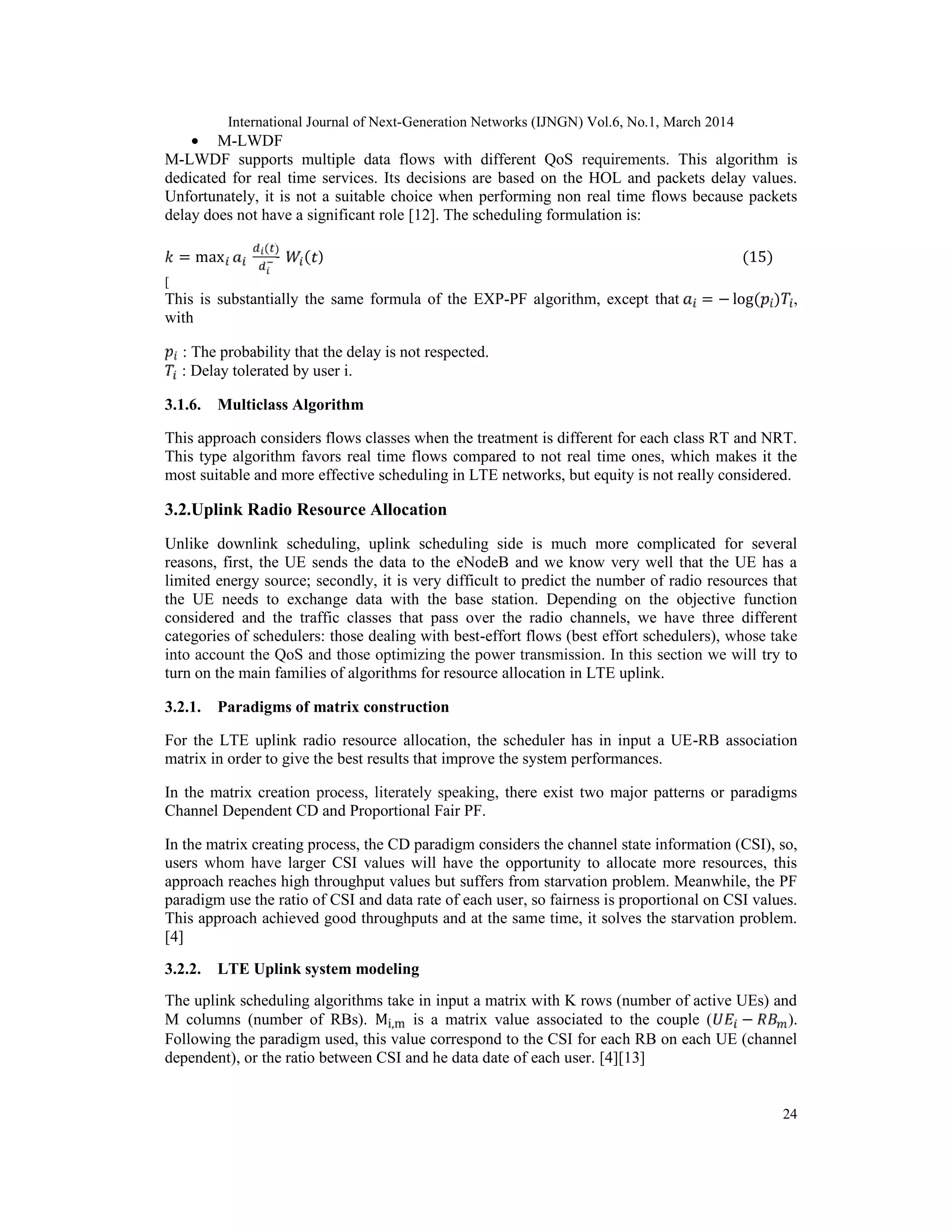 Survey On Scheduling And Radio Resources Allocation In Lte Pdf
