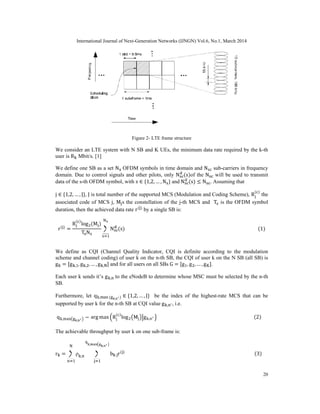 Survey on scheduling and radio resources allocation in lte | PDF