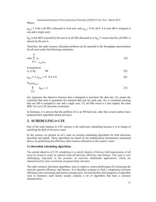 Survey on scheduling and radio resources allocation in lte | PDF