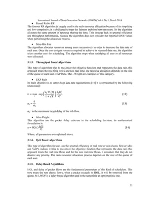 Survey on scheduling and radio resources allocation in lte | PDF