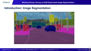 Survey on self supervised image segmentation | PPT