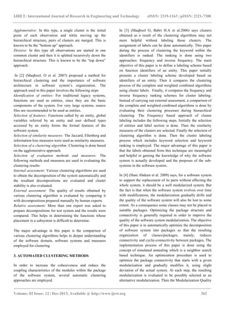 Survey on software remodularization techniques | PDF