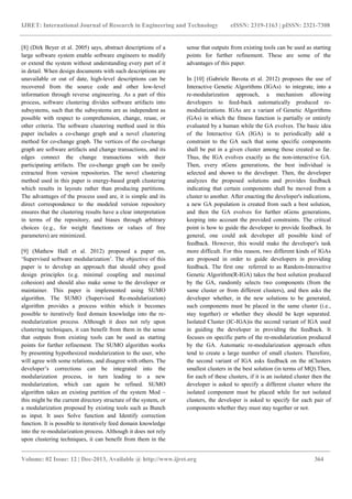 Survey on software remodularization techniques | PDF