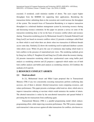 Survey on transaction reordering | PDF