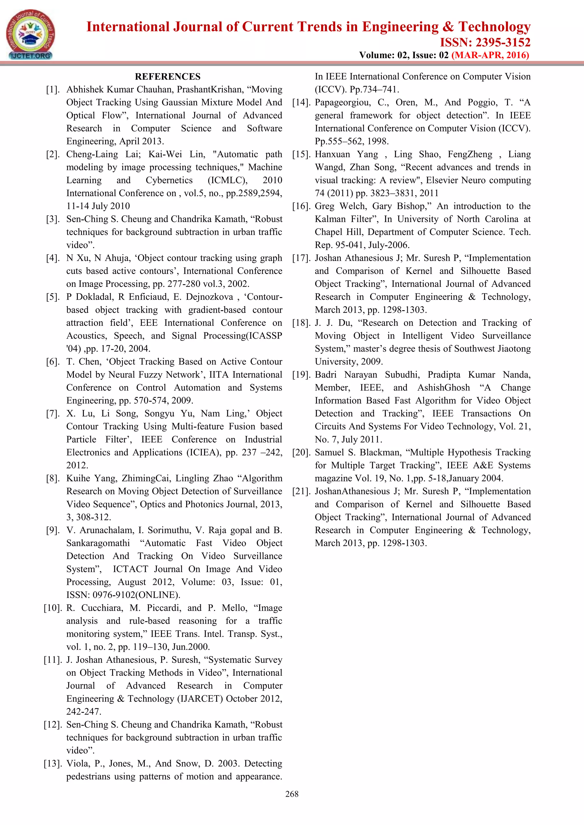 Survey On Video Object Detection And Tracking Pdf