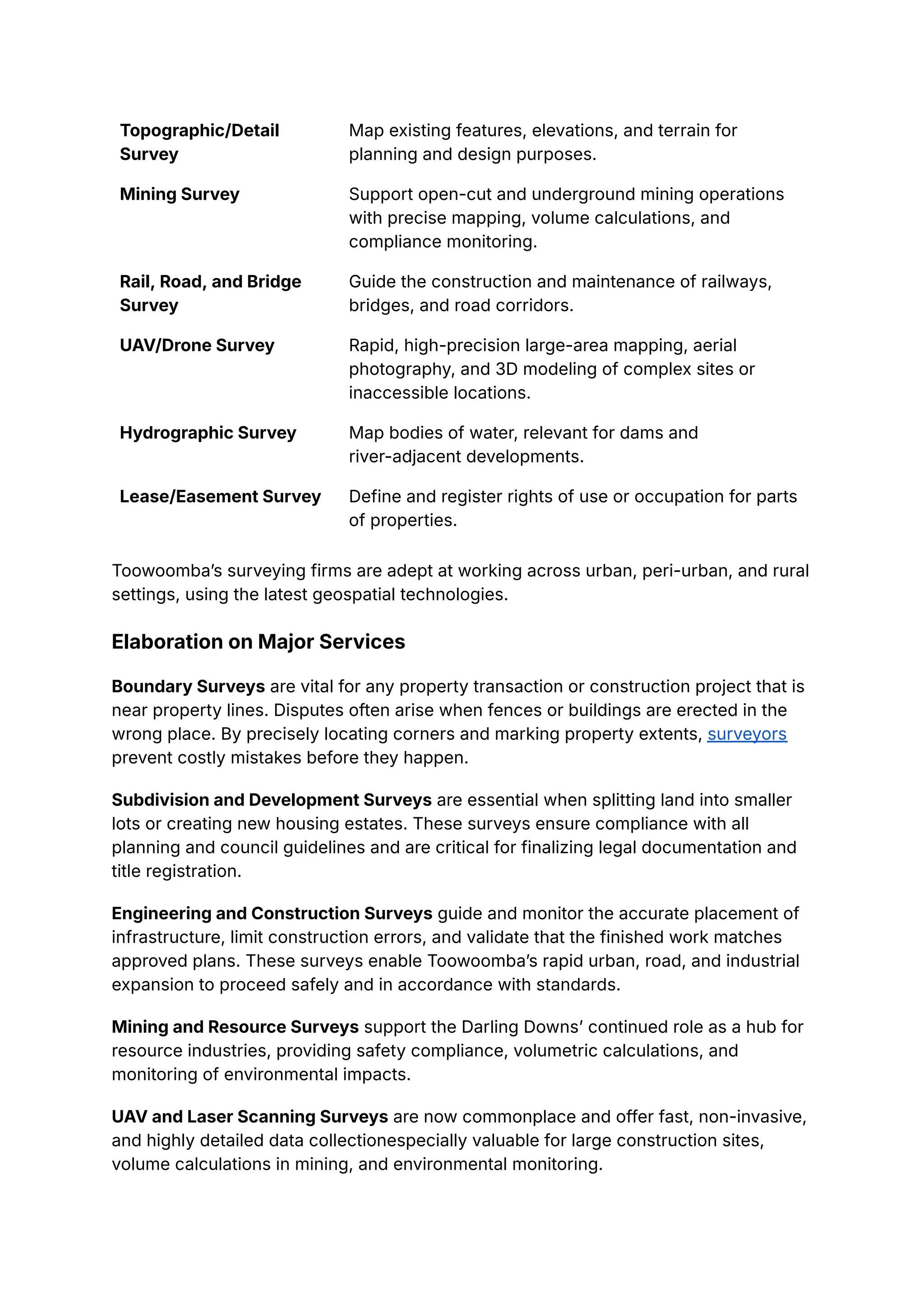 Surveyors in Toowoomba | Toowoomba Surveyors | PDF