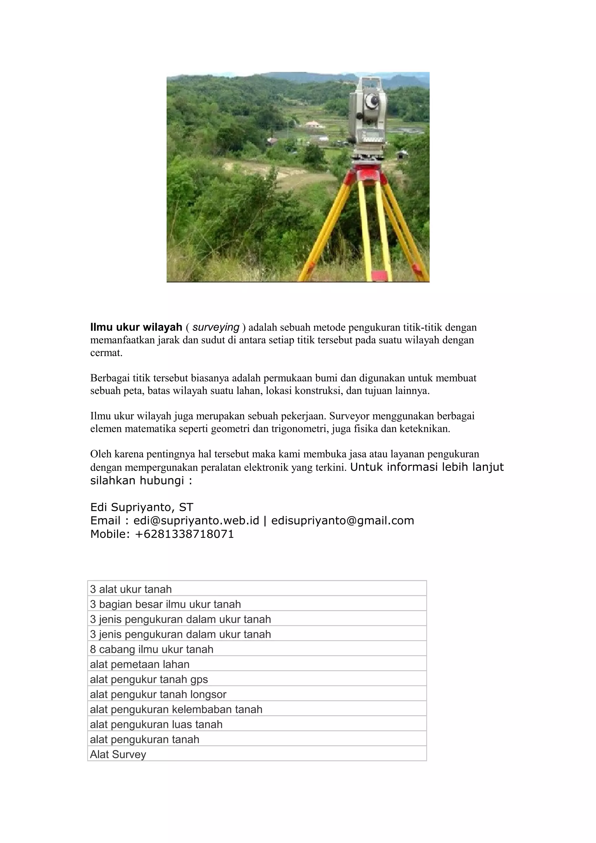 Surveyor Pemetaan Topografi Land Survey Pengukuran Tanah Labuhanbatu ...