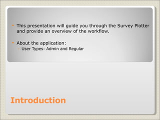 Survey Plotter Workflow | PPS
