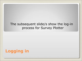Survey Plotter Workflow | PPS