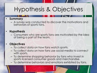 The Spectrum of a Sports Fan | PPT