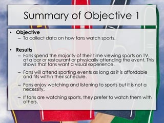 The Spectrum of a Sports Fan | PPTX