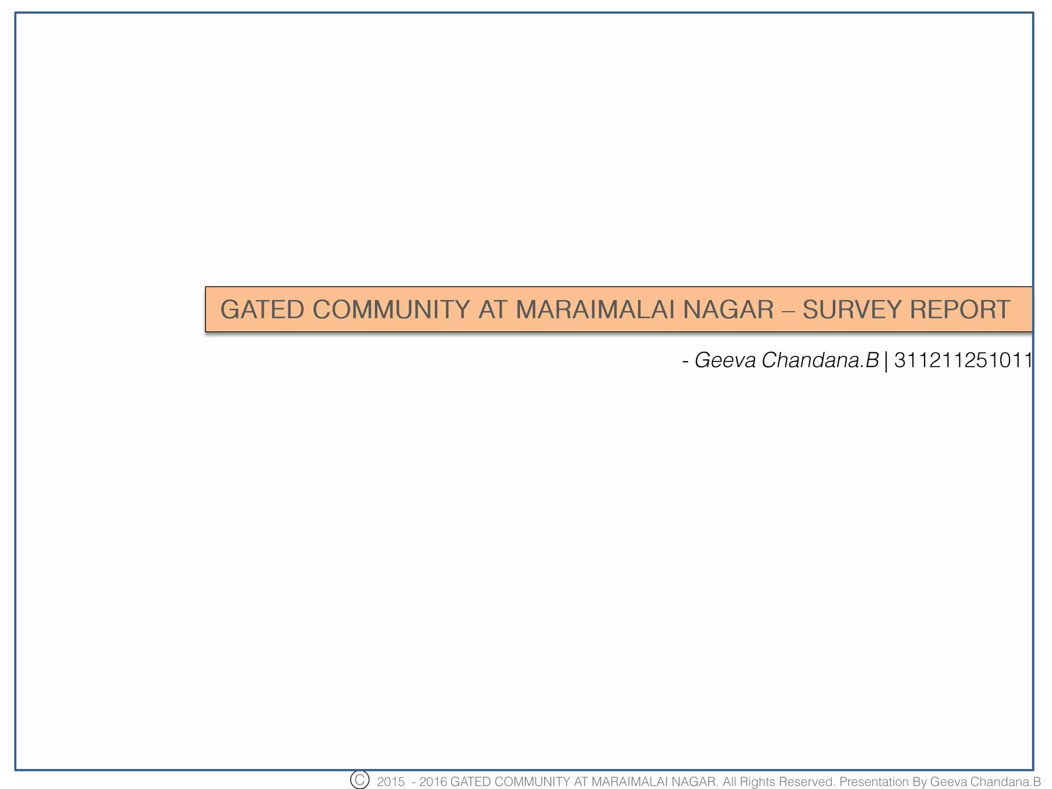 Survey taken for Gated community design, B.Arch Thesis | PDF