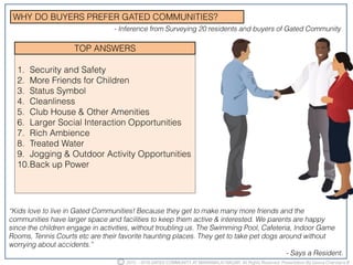 Survey taken for Gated community design, B.Arch Thesis | PDF