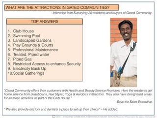 Survey taken for Gated community design, B.Arch Thesis | PDF